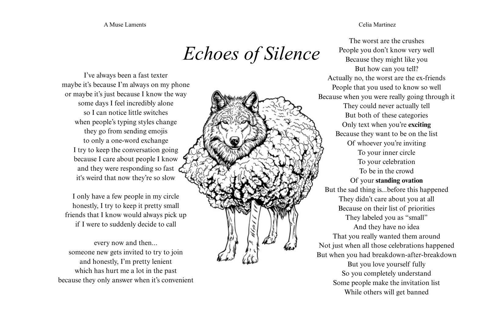 A Muse Laments – Romantica